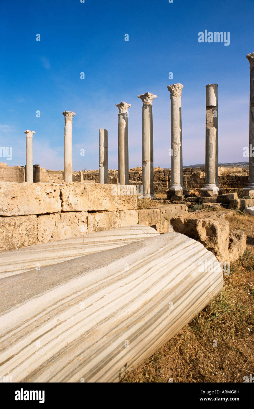 Eastern basilica, Apollonia, Cyrenaica, Libya, North Africa, Africa ...