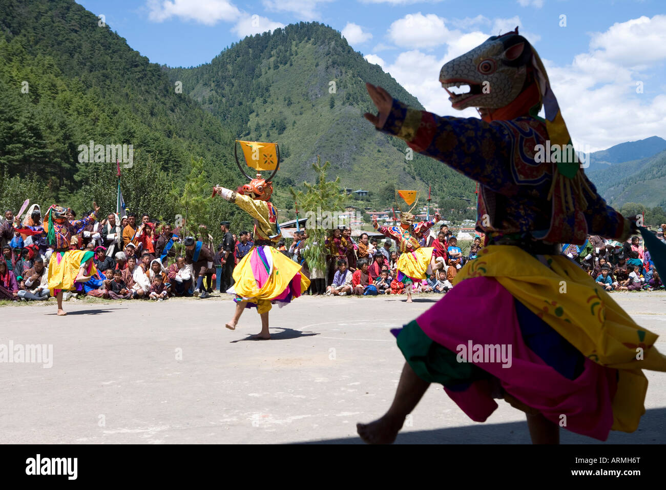 Buddhist festival (Tsechu), Haa Valley, Bhutan, Asia Stock Photo - Alamy