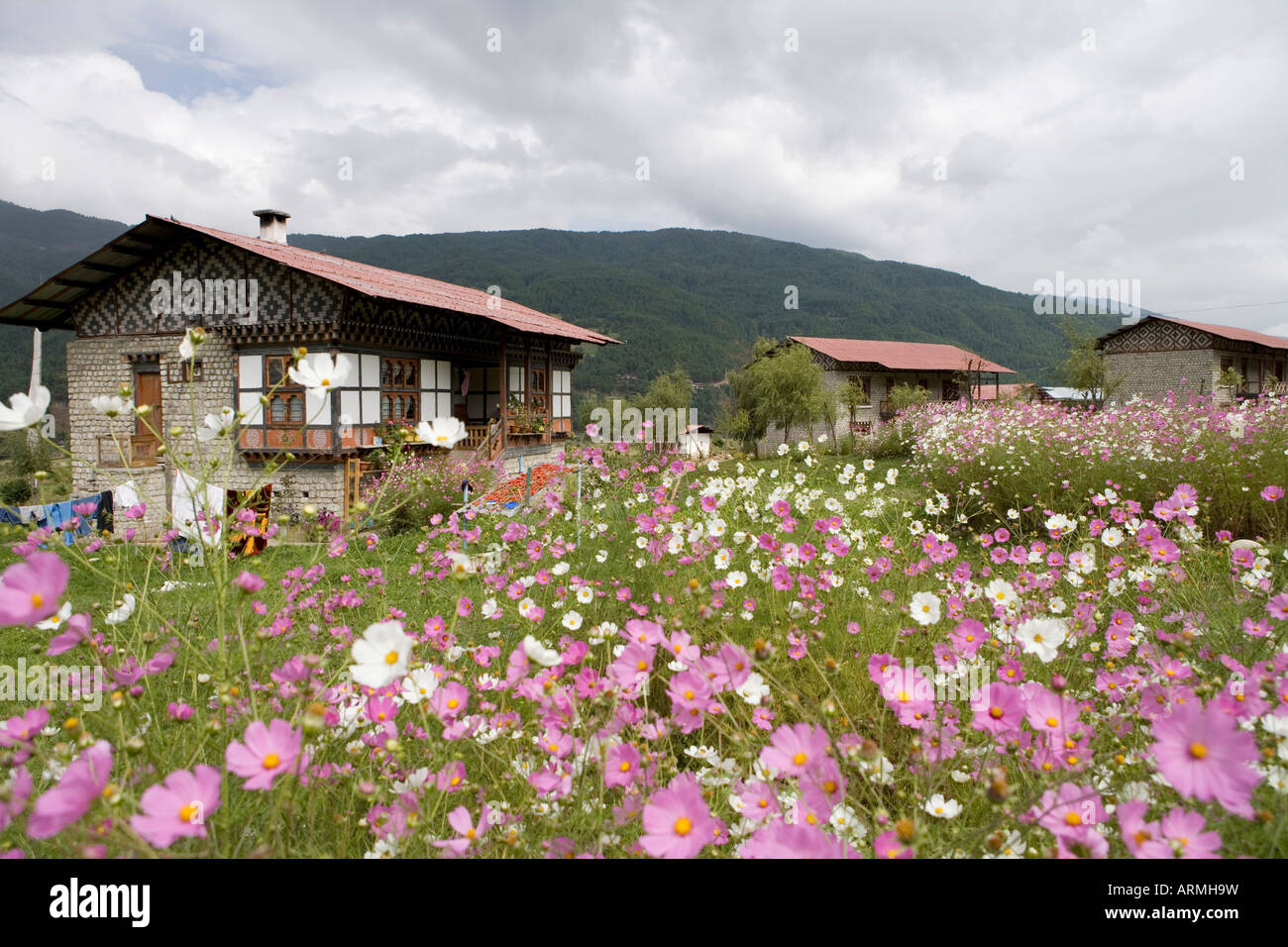 Jankar, Bumthang Valley, Bhutan, Asia Stock Photo - Alamy
