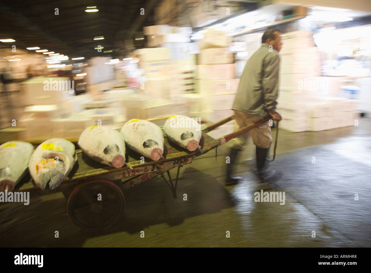 A fisherman brings his catch to market Stock Photo - Alamy