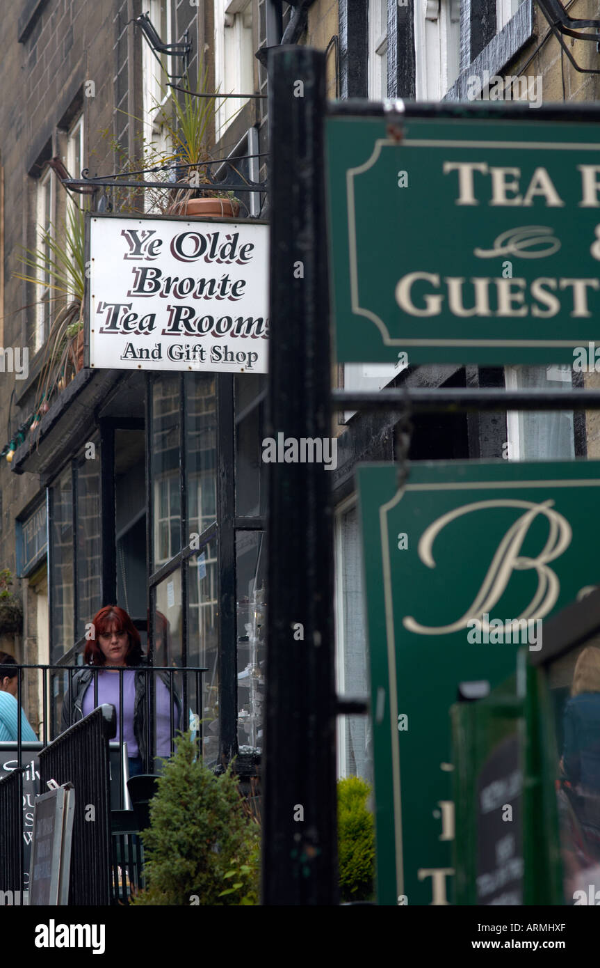 The historic town of Haworth West Yorkshire, famous for the Bronte ...
