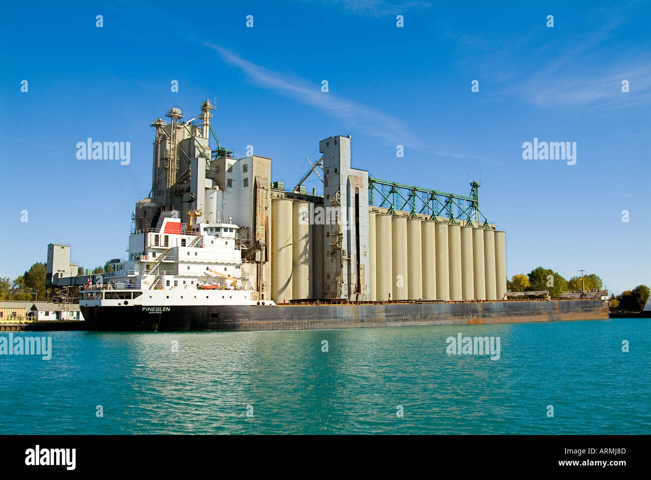 International and domestic Freighter Shipping on the St Clair River at ...