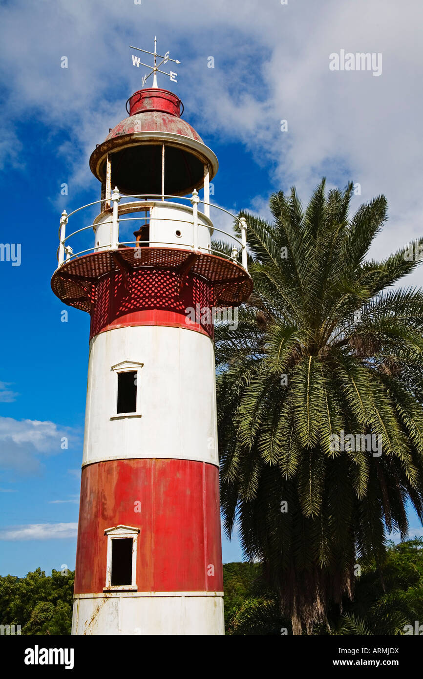 Old lighthouse, Deep Water Harbour, St. Johns, Antigua Island, Lesser ...