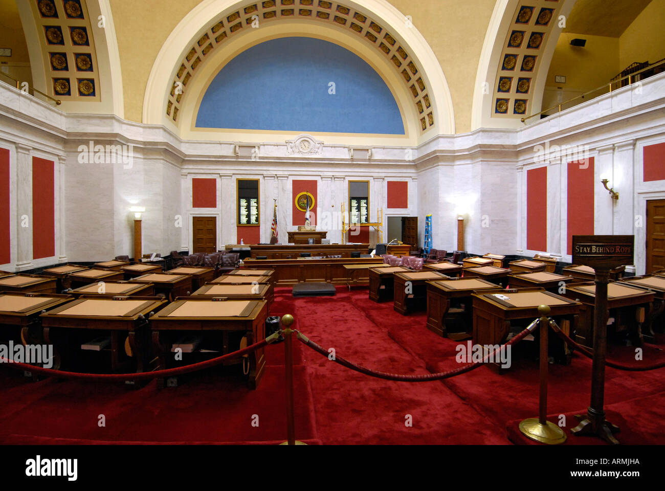 The Senate Chambers at the State Capitol Building at Charleston West ...