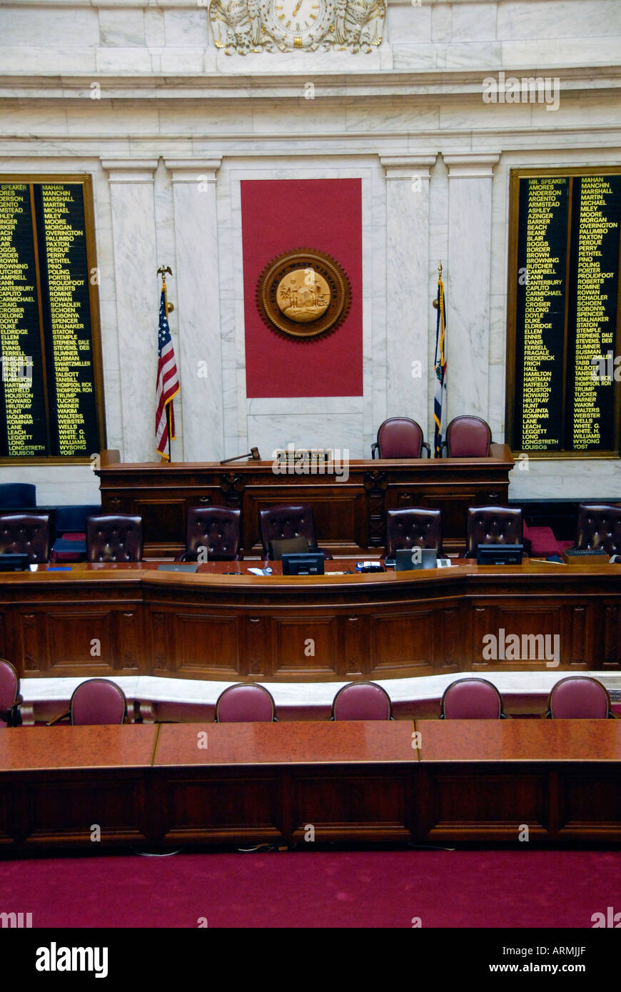 House of Representatives at the State Capitol Building at Charleston ...