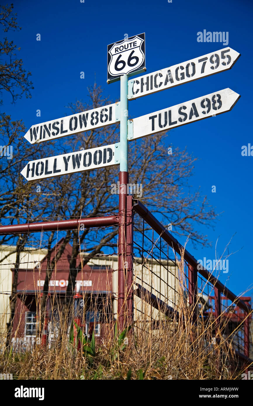 1920's filling station, Historic Route 66, Luther, Oklahoma, United ...
