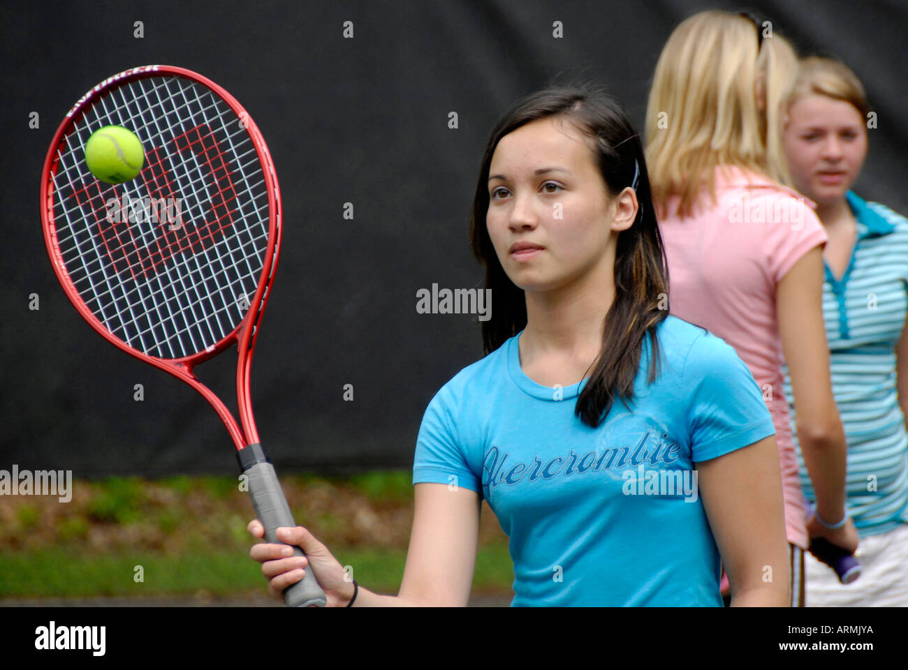 High school girl tennis player hi-res stock photography and images - Alamy