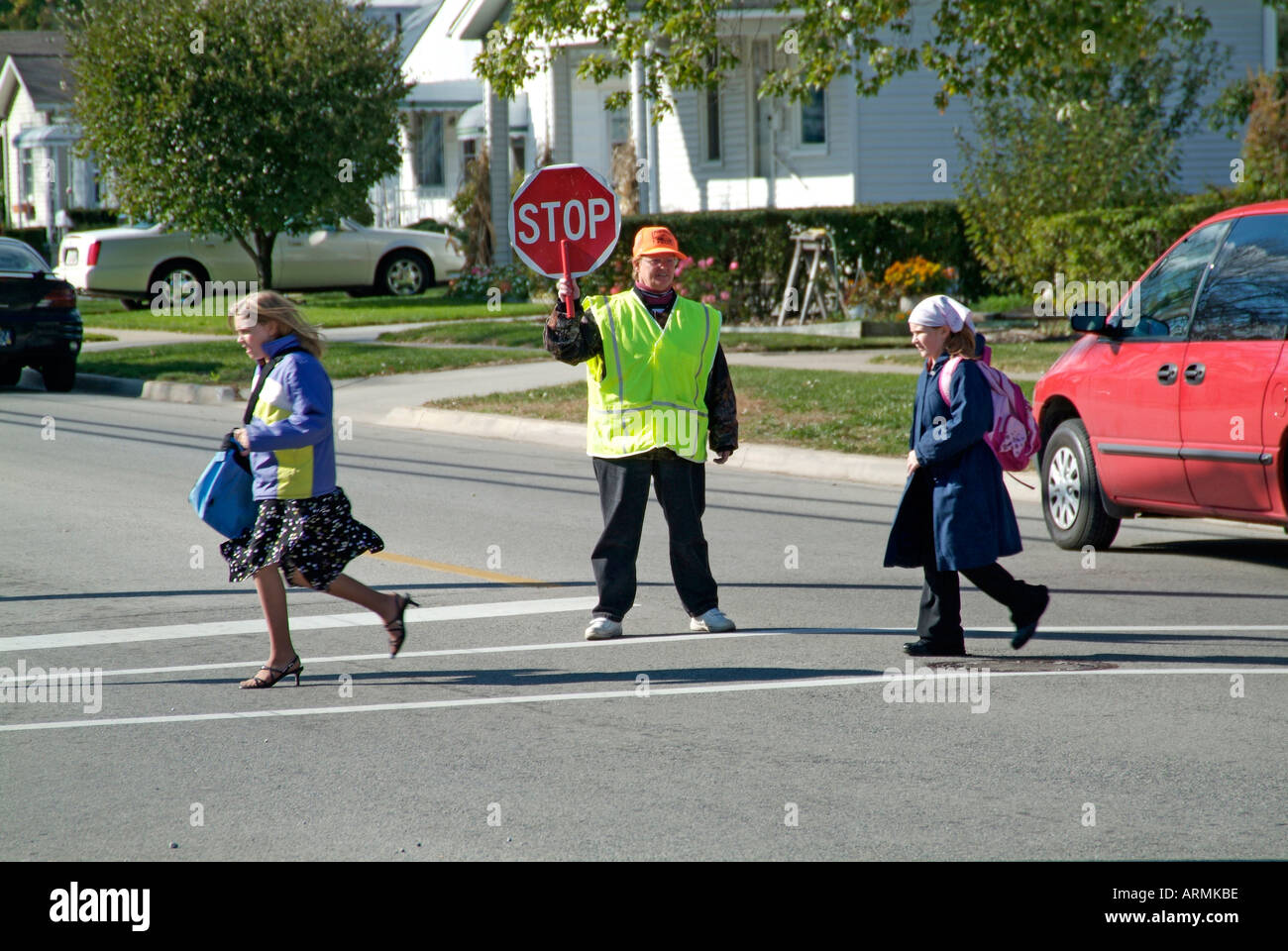 School crossing guard hi-res stock photography and images - Alamy