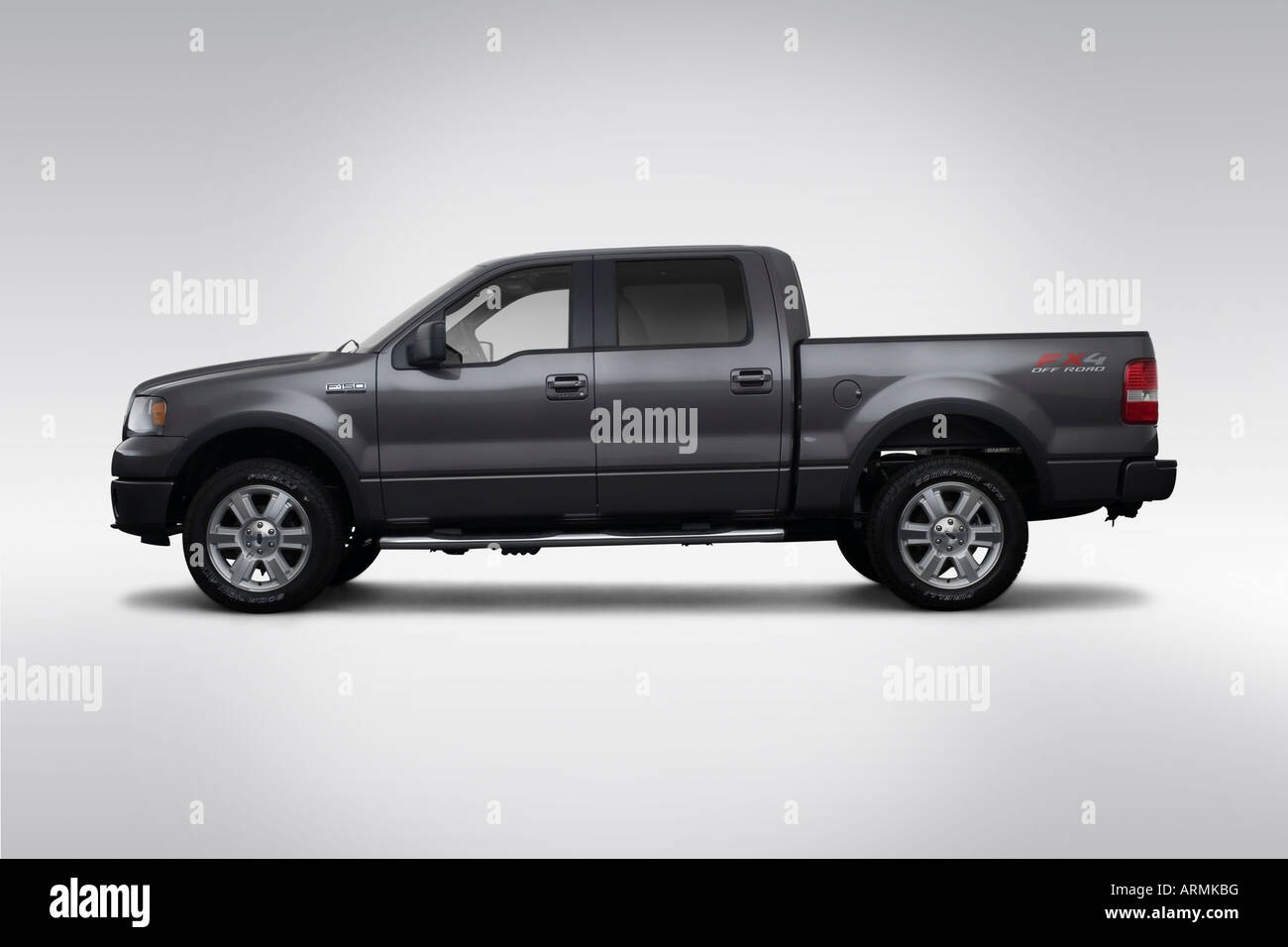 2008 Ford F-150 FX4 in Gray - Drivers Side Profile Stock Photo - Alamy