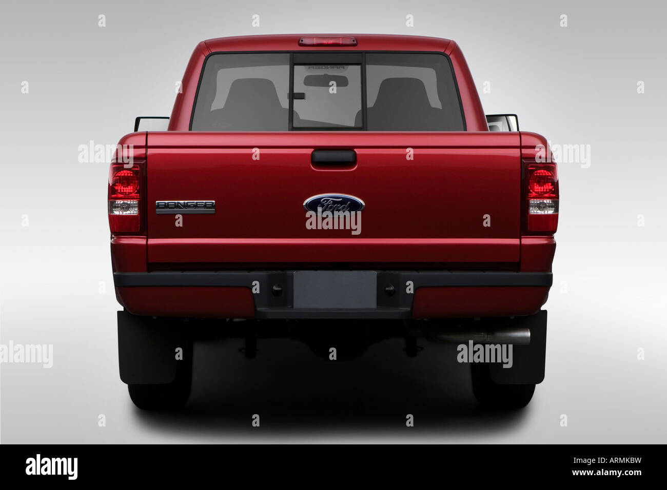 2008 Ford Ranger Sport in Red - Low/Wide Rear Stock Photo - Alamy