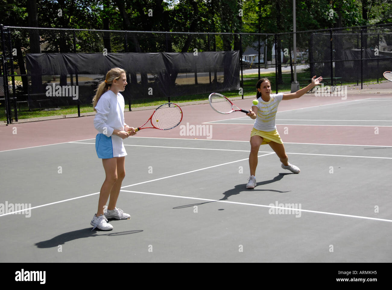 High school tennis practice hi-res stock photography and images - Alamy
