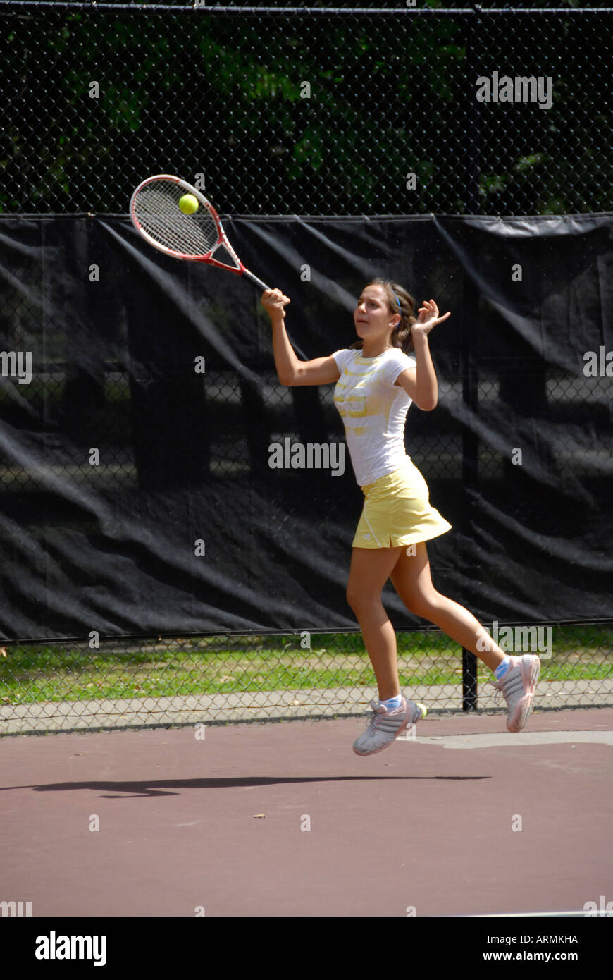 High school girl tennis player hi-res stock photography and images - Alamy
