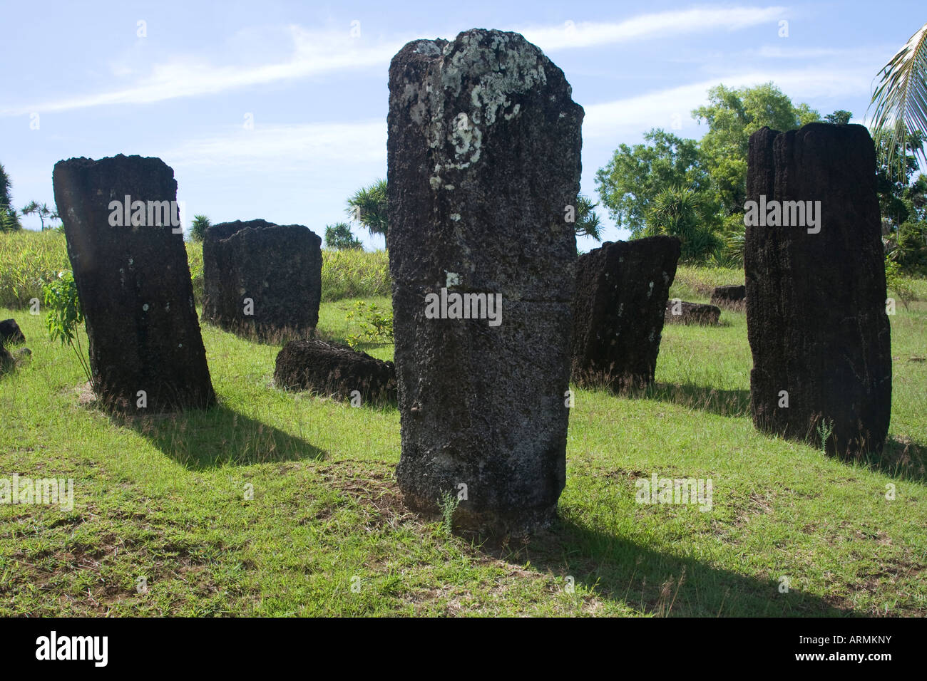 Ancient Stones Badrulchau Palau Island Stock Photo - Alamy