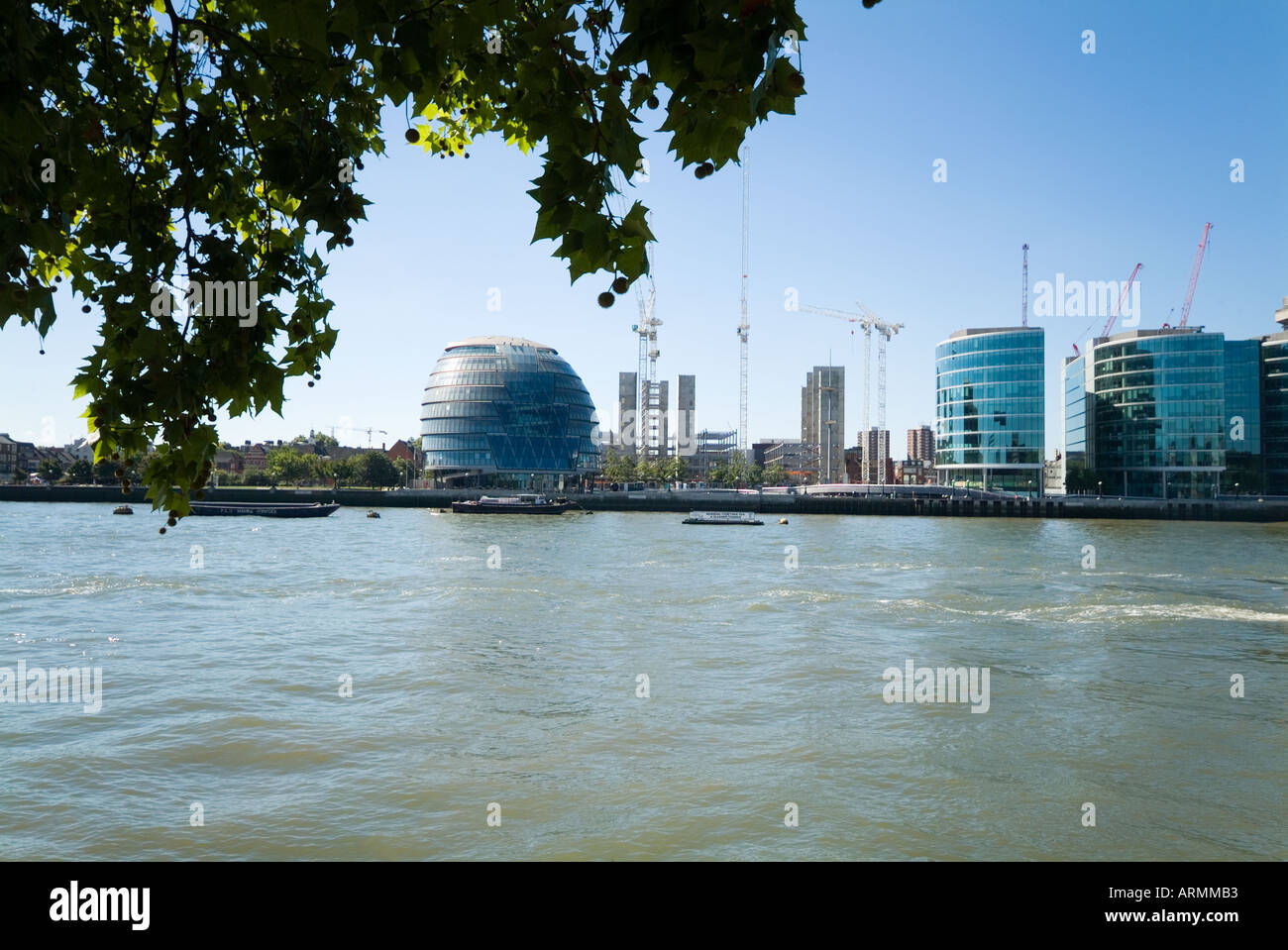 The Greater London Assembly Building as viewed from across the River ...