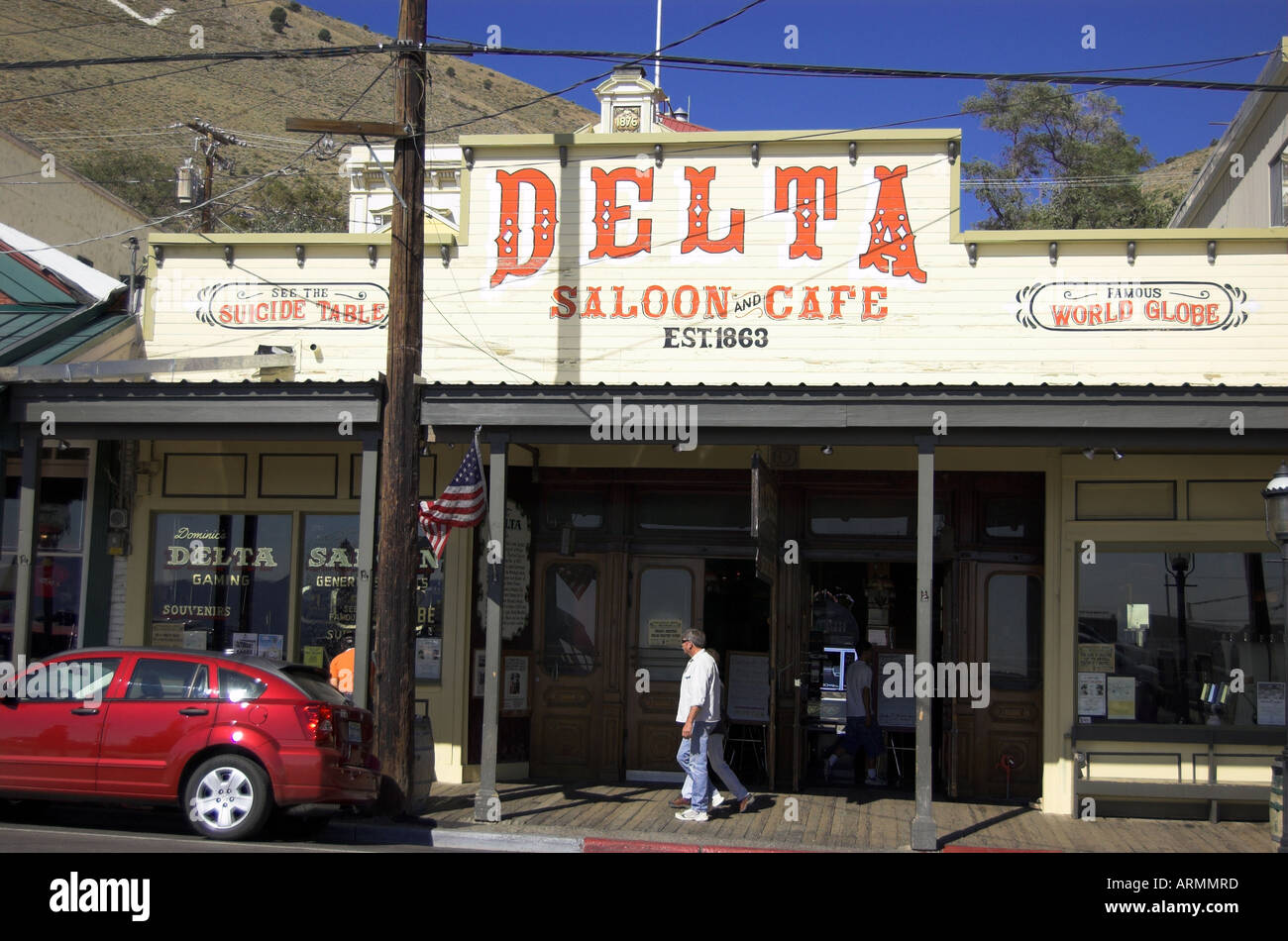 The Delta Saloon on the main street of the famous gold rush town ...