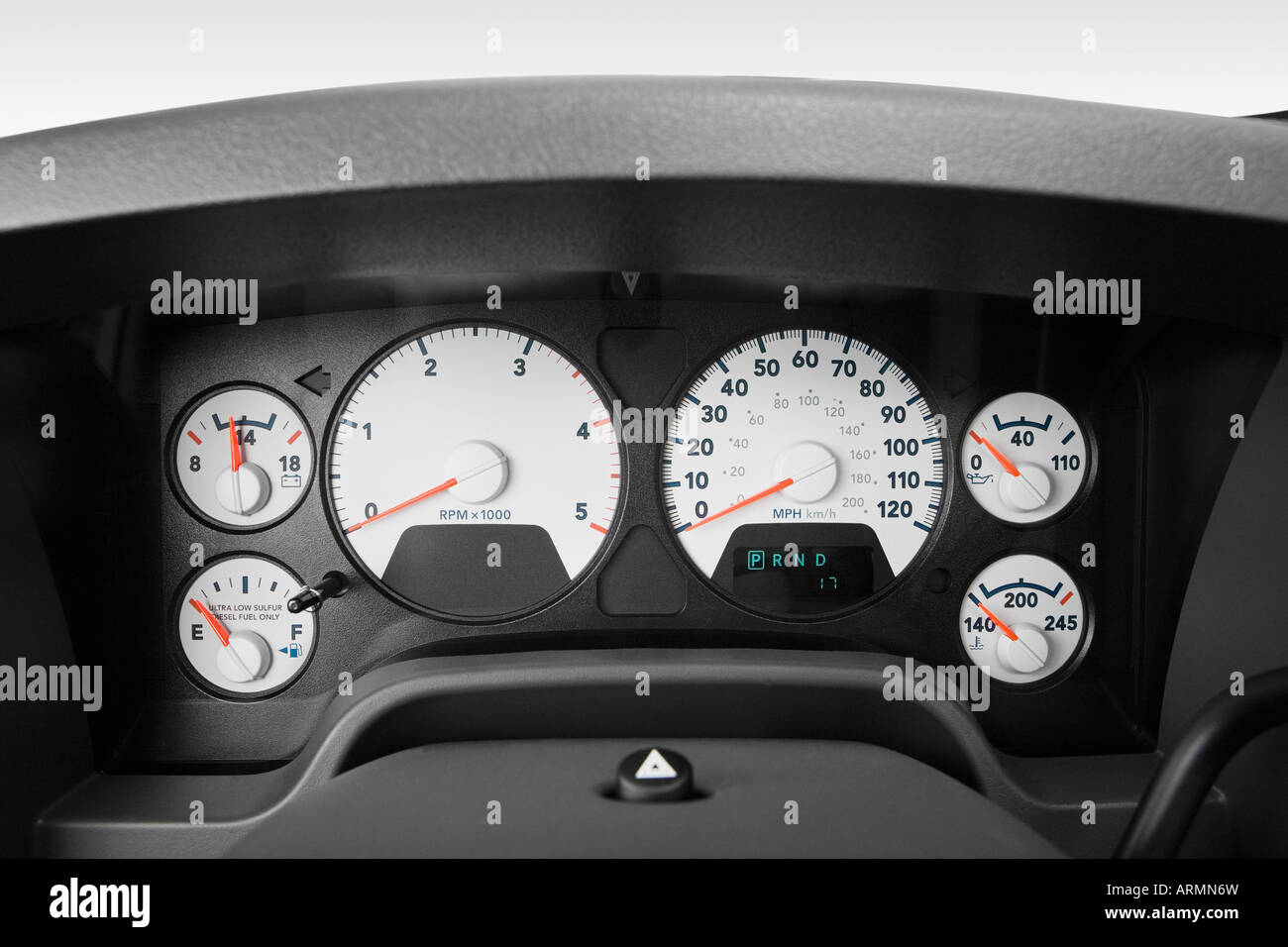 2008 Dodge Ram 3500 SLT in Gray - Speedometer/tachometer Stock Photo ...