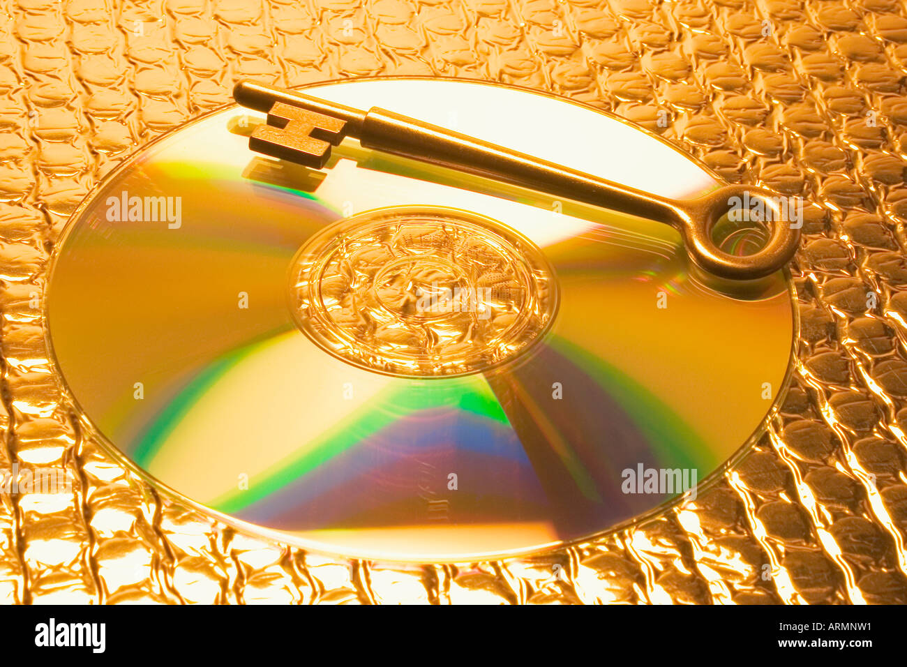 Skeleton Key on CD Stock Photo - Alamy