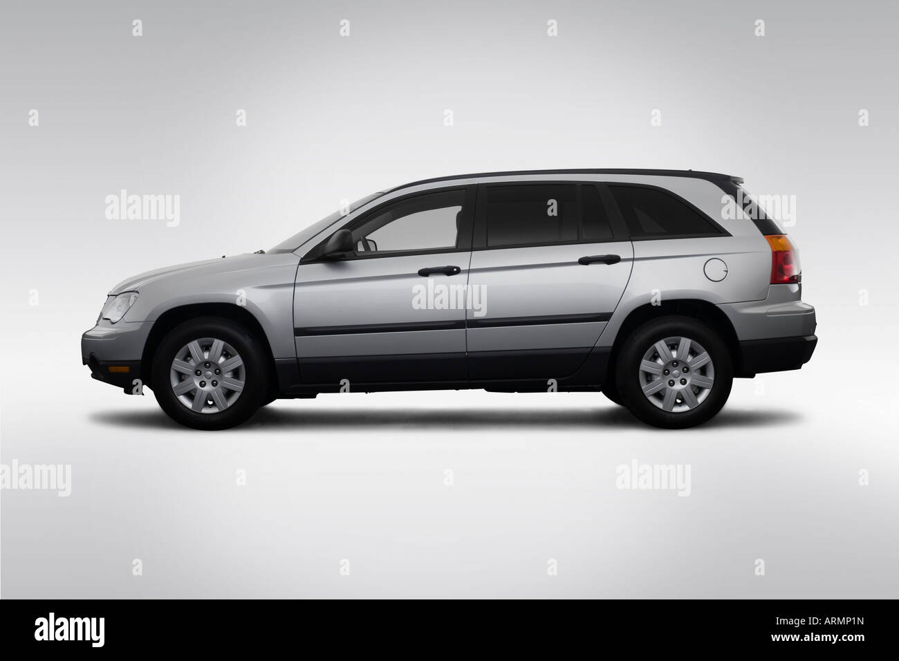 2008 Chrysler Pacifica LX in Silver - Drivers Side Profile Stock Photo ...
