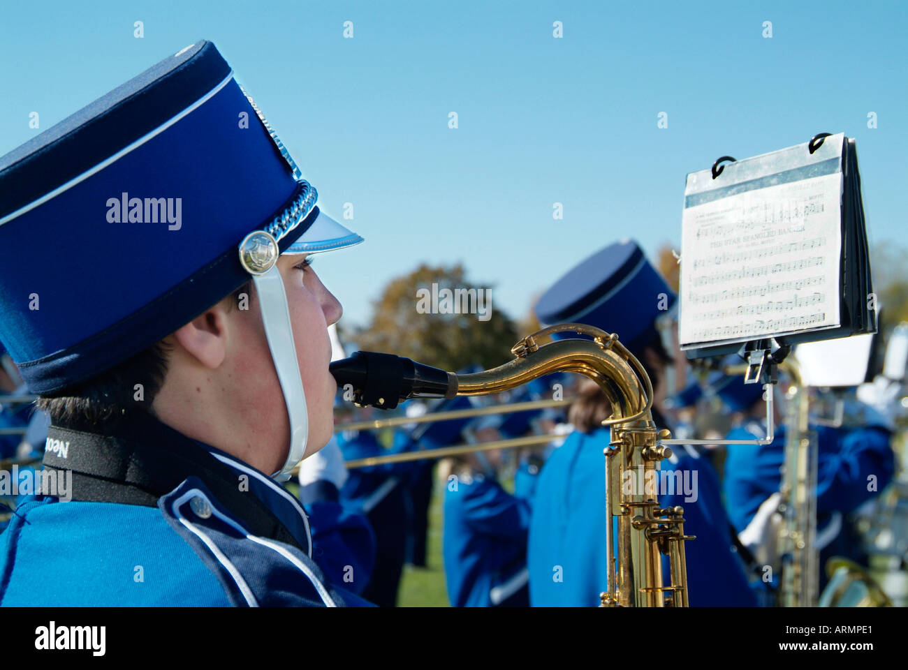 Black high school band leader hi-res stock photography and images - Alamy