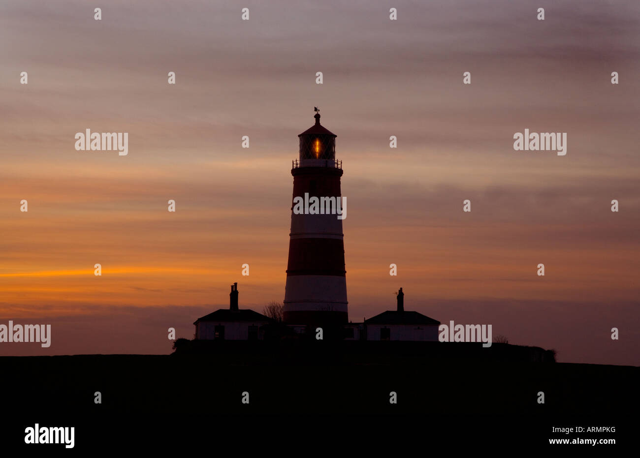 Light House Happisburgh Village Norfolk UK Winter Stock Photo - Alamy