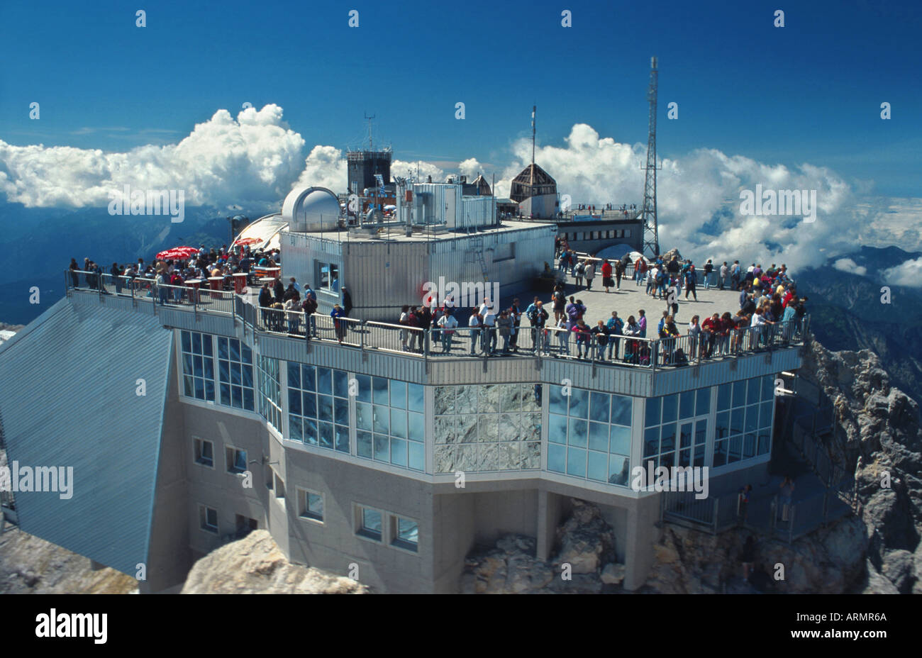 Zugspitze tourist platform hi-res stock photography and images - Alamy
