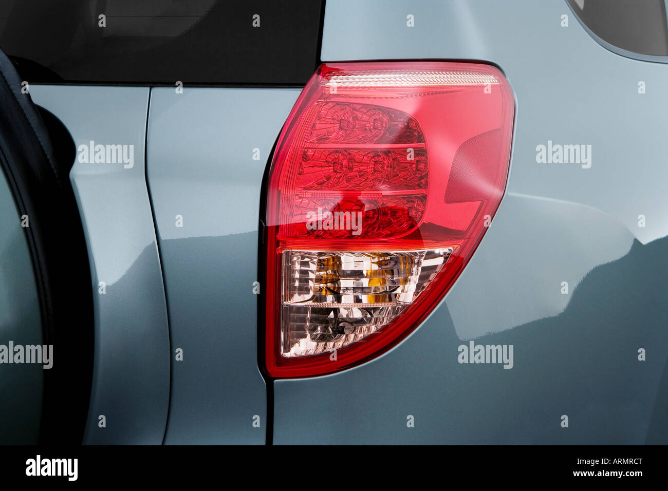 2008 Toyota RAV4 in Green - Tail light Stock Photo - Alamy