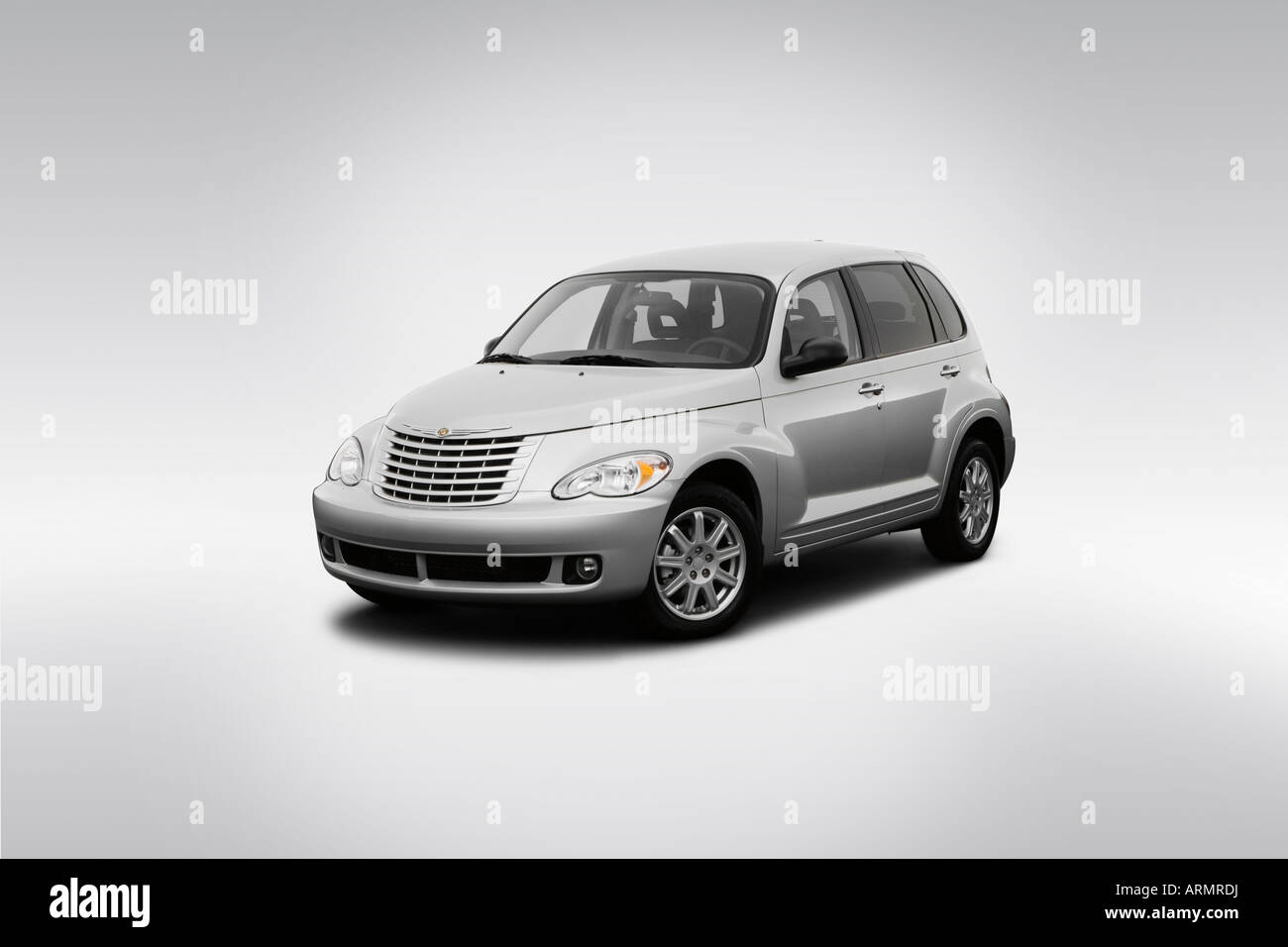 2008 Chrysler PT Cruiser Touring in Silver - Front angle view Stock ...