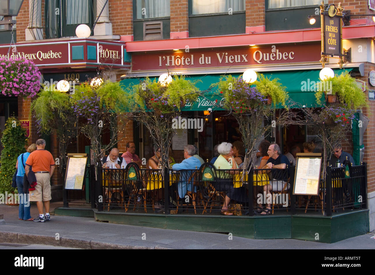 Popular Latin quarter along rue St. Jean, Quebec City, Quebec, Canada ...