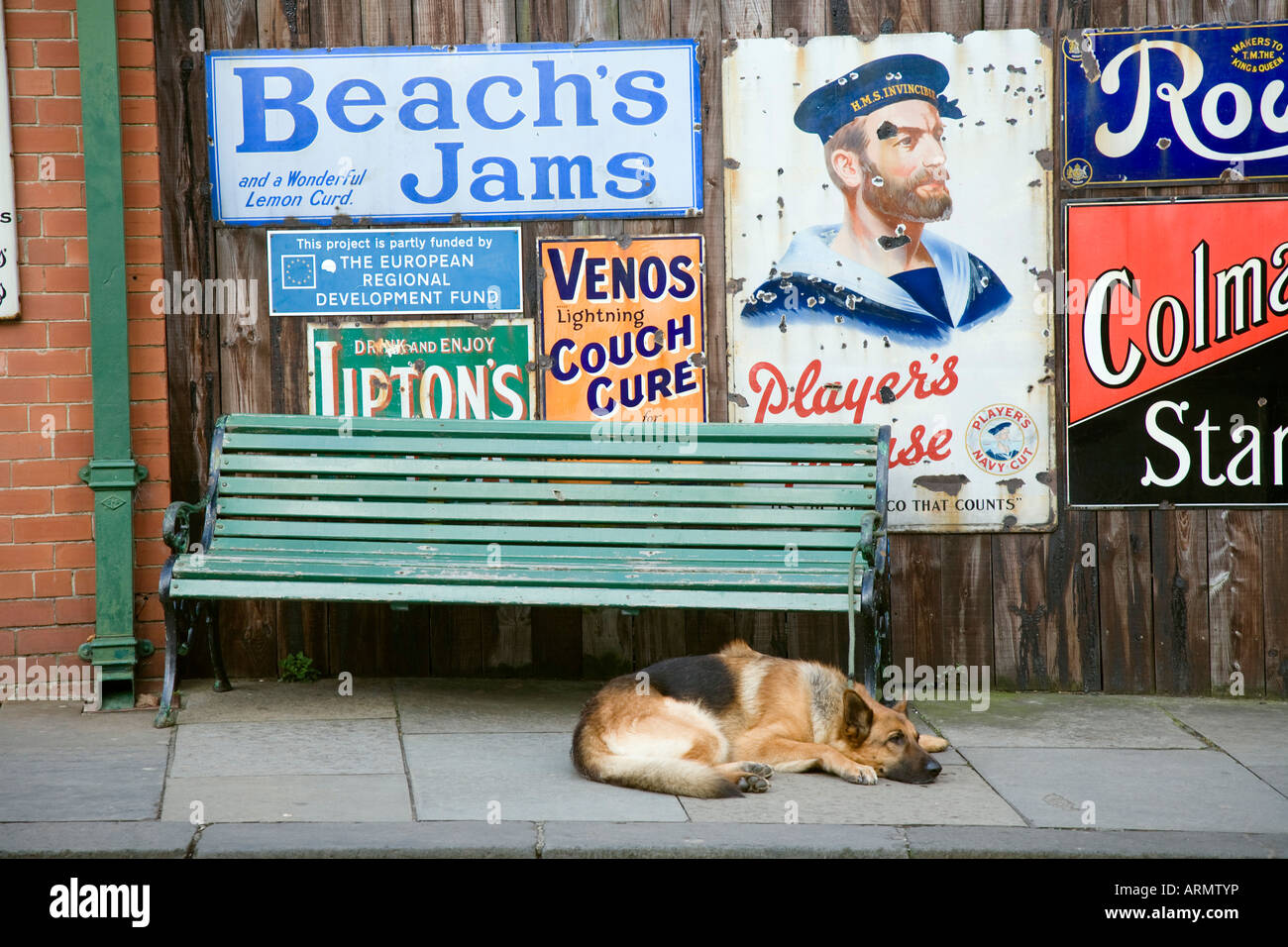 Enamel Advertisement Signs Beamish Open Air Museum Stanley County ...