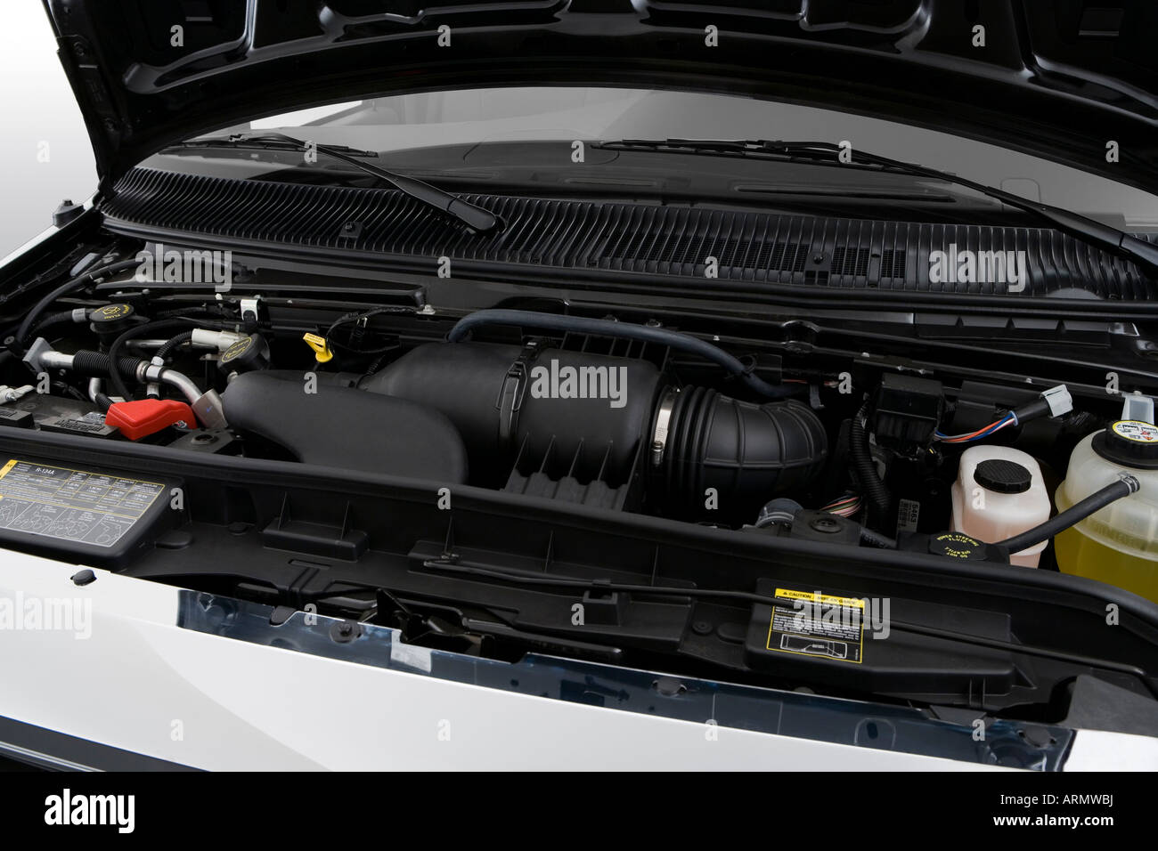 2008 Ford E-150 in Gray - Engine Stock Photo - Alamy