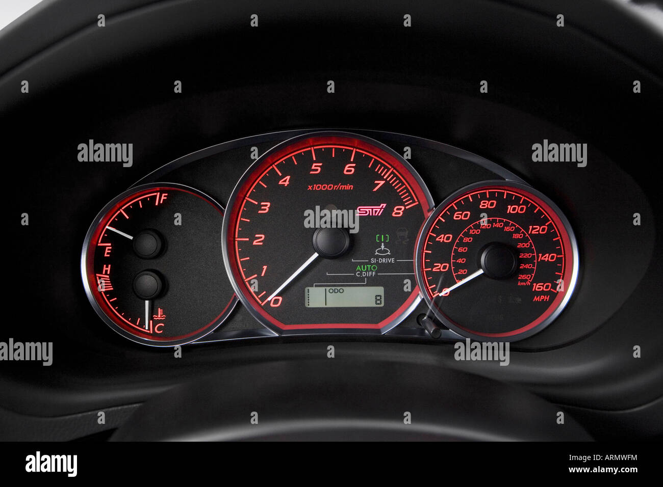 2008 Subaru Impreza WRX STi in Gray - Speedometer/tachometer Stock ...