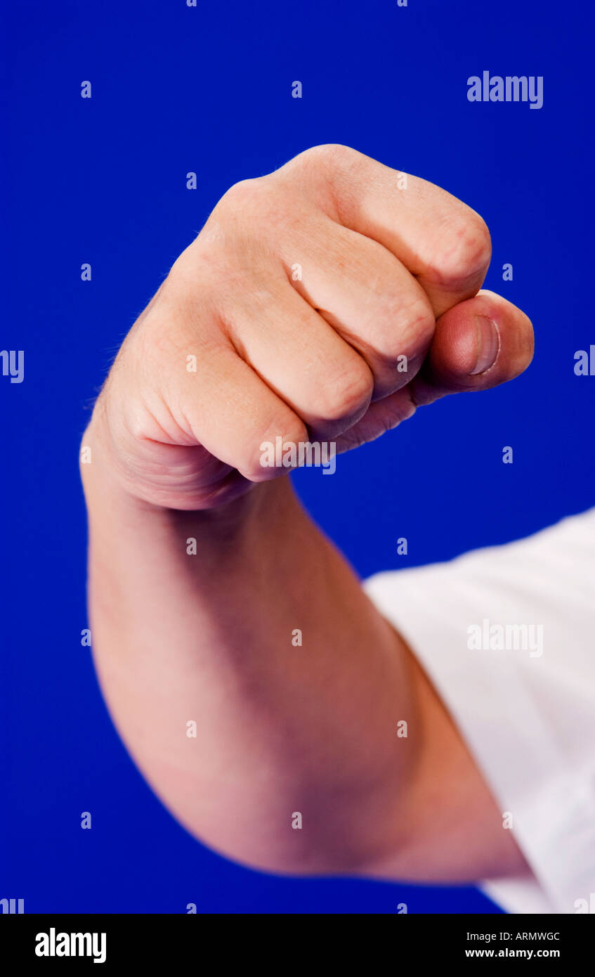 Man making a fist Stock Photo - Alamy