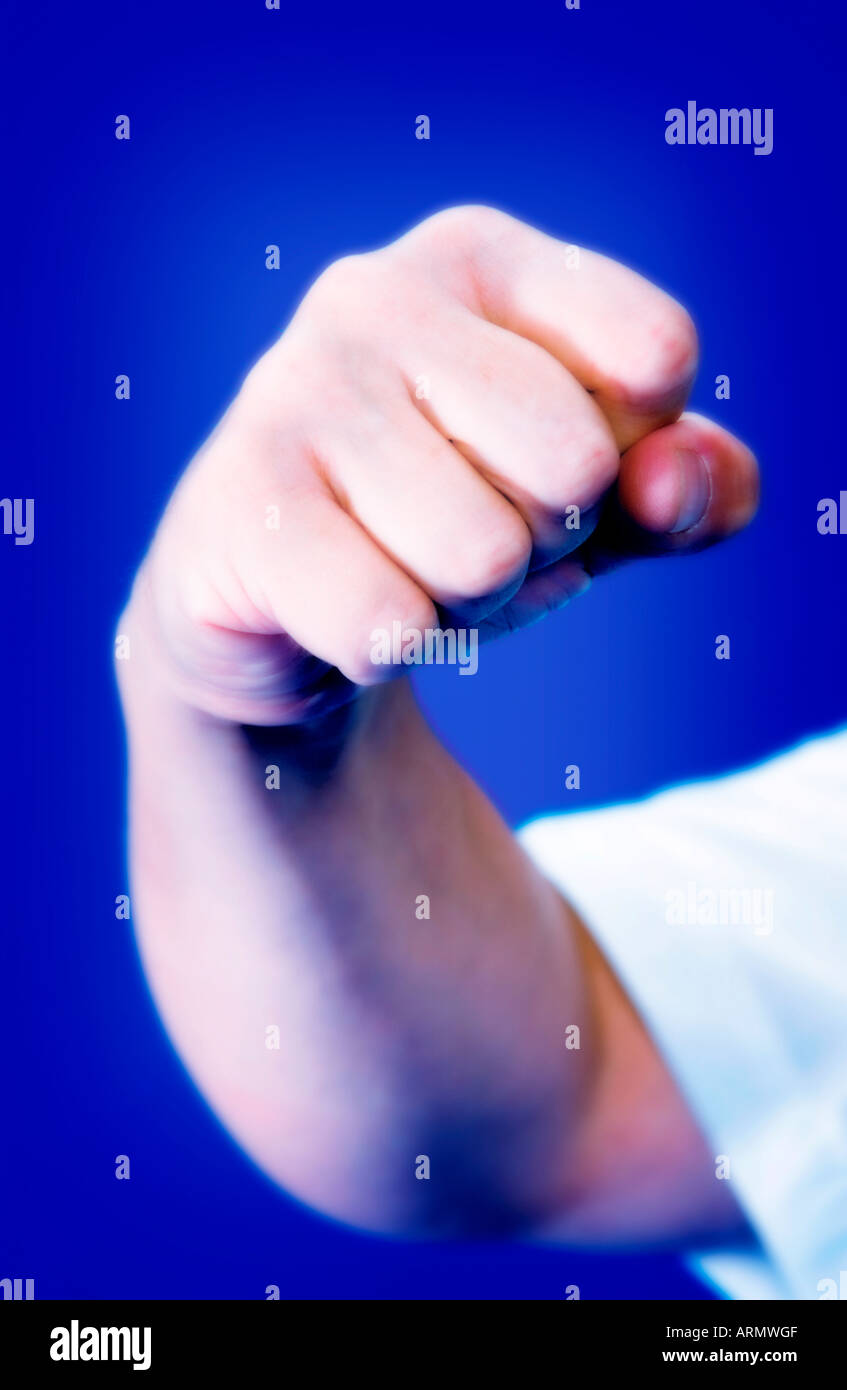 Man making a fist Stock Photo - Alamy