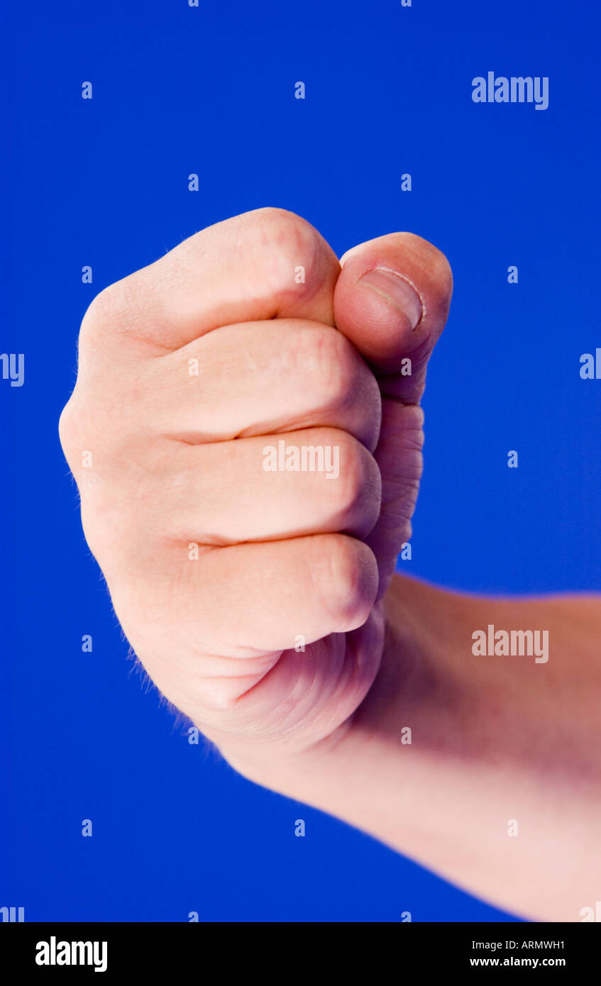 Man making a fist Stock Photo - Alamy