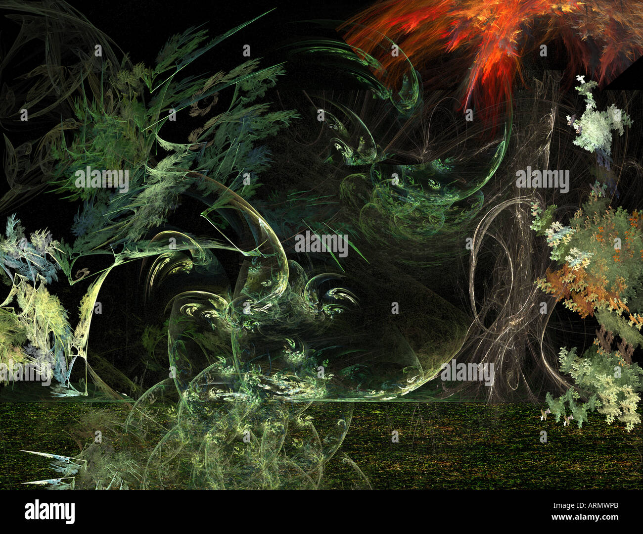 Enchanted forest illustration hi-res stock photography and images - Alamy