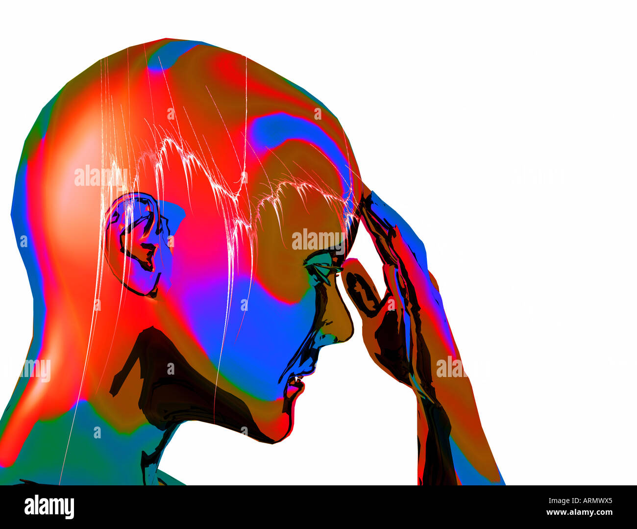 Really stressed out Stock Photo - Alamy