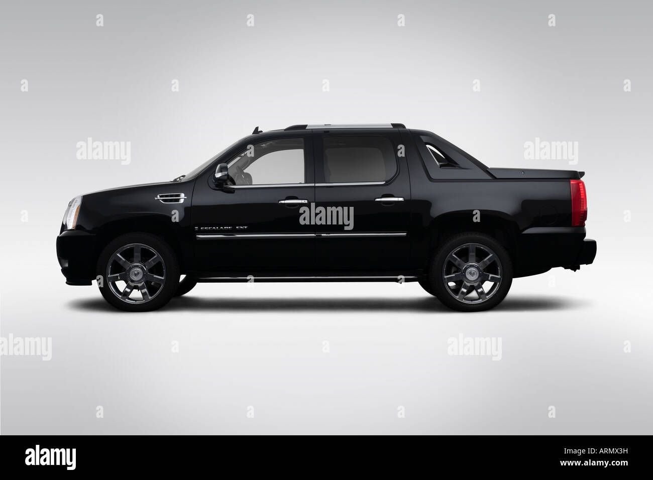 2008 Cadillac Escalade EXT in Black - Drivers Side Profile Stock Photo ...