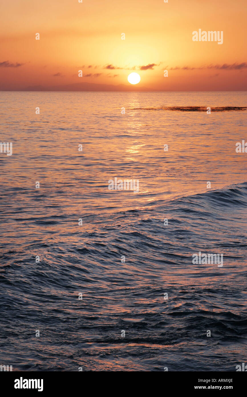 Sunset Malibu California Stock Photo - Alamy