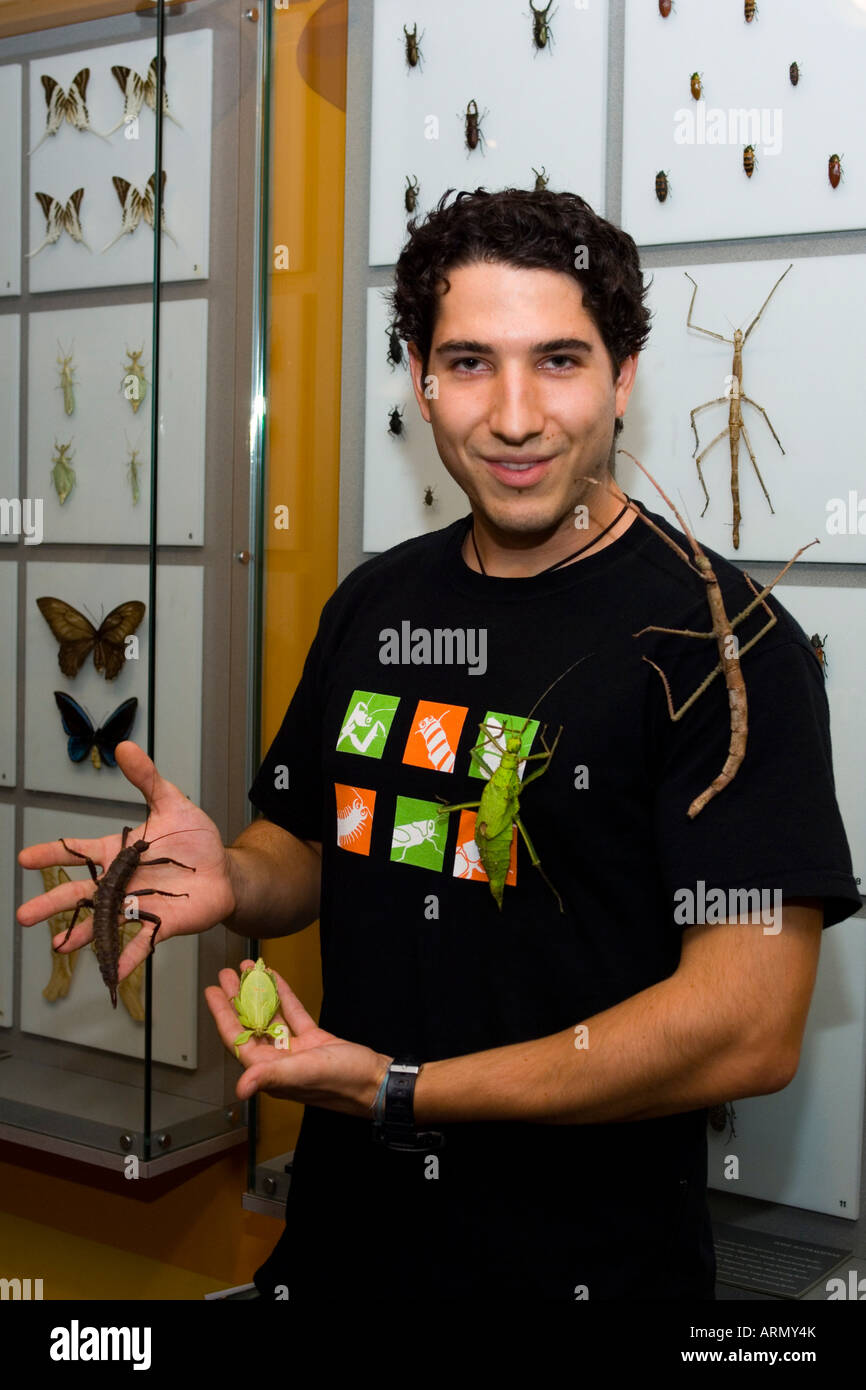Staff worker at Montreal Insectarium, Botanical Gardens, Montreal ...