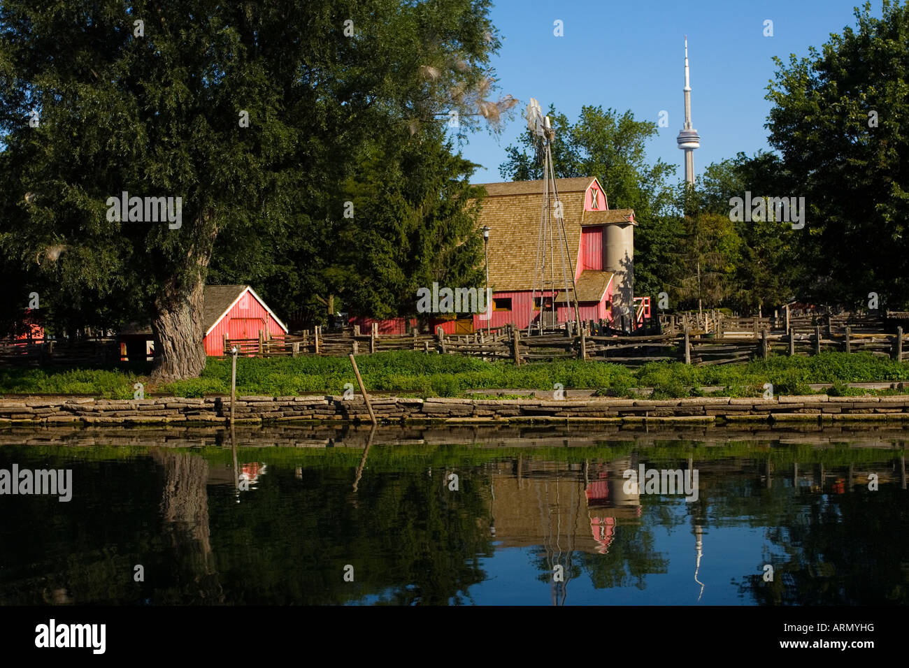 Farm attraction on Centre Island, Toronto Islands, Ontario, Canada ...