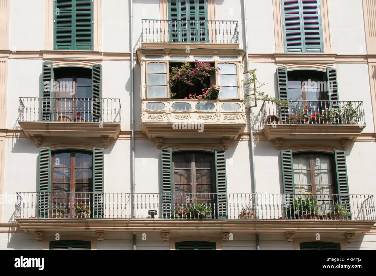 Balcony details Palma Majorca Stock Photo - Alamy