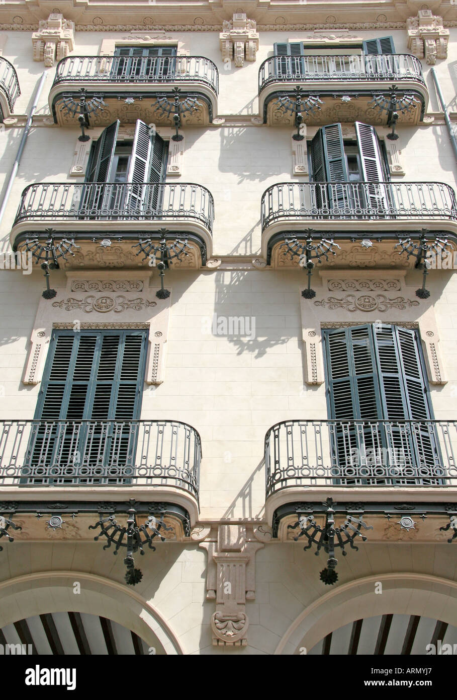 Building with traditional glass balcony hi-res stock photography and ...