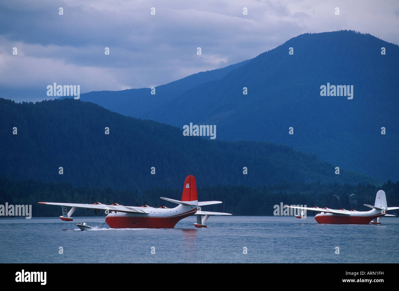 Port Alberni, Sproat Lake Martin Mars water bomber, Vancouver Island ...