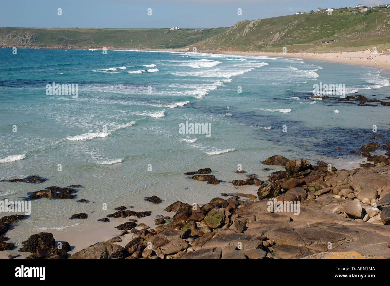 Whitesand Bay, Sennen Cove, Cornwall, England Stock Photo - Alamy