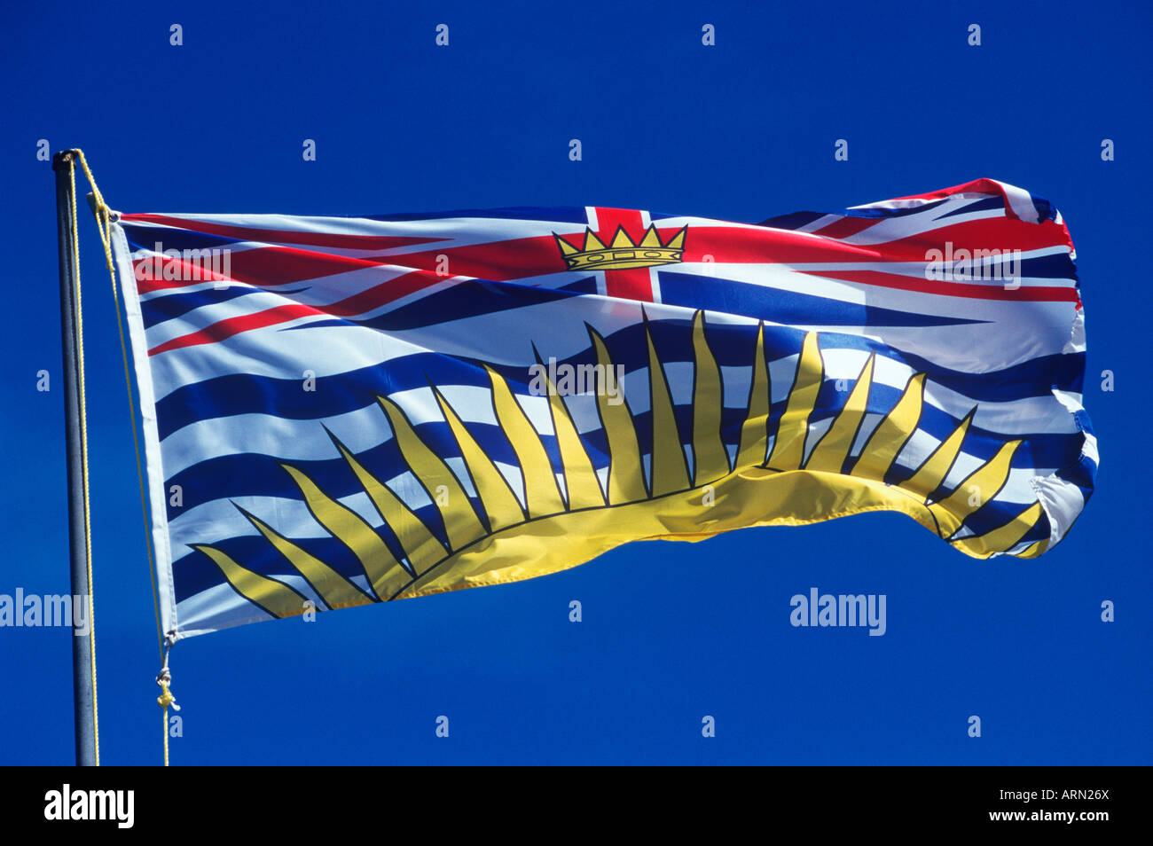 British columbia flag hi-res stock photography and images - Alamy