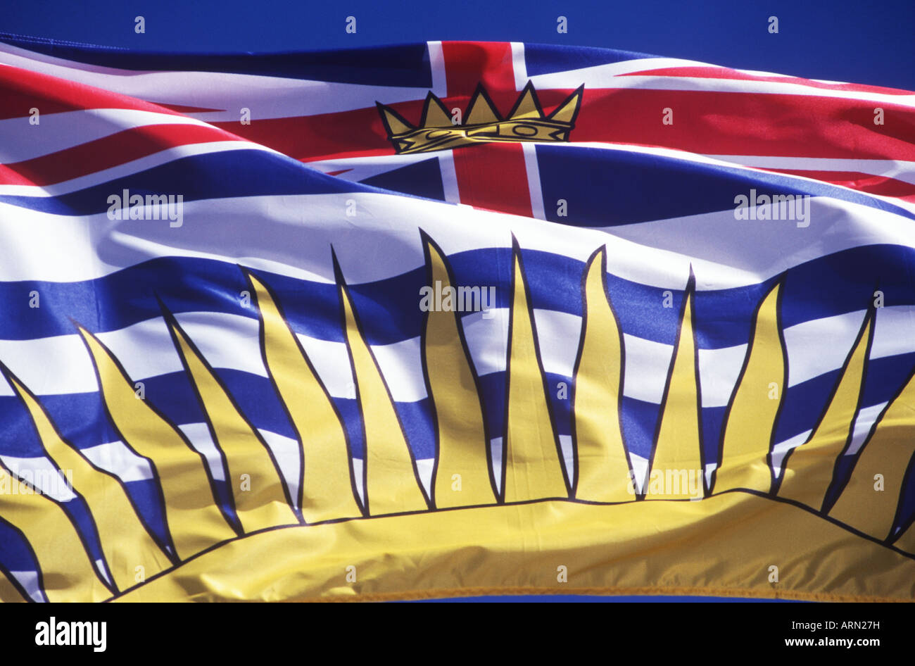 British columbias flag hi-res stock photography and images - Alamy