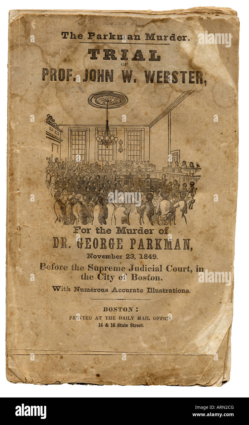 Parkman murder hi-res stock photography and images - Alamy