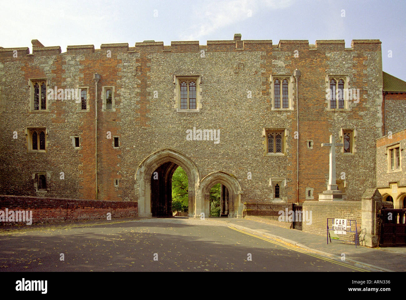 The great gateway of the monastery hi-res stock photography and images ...