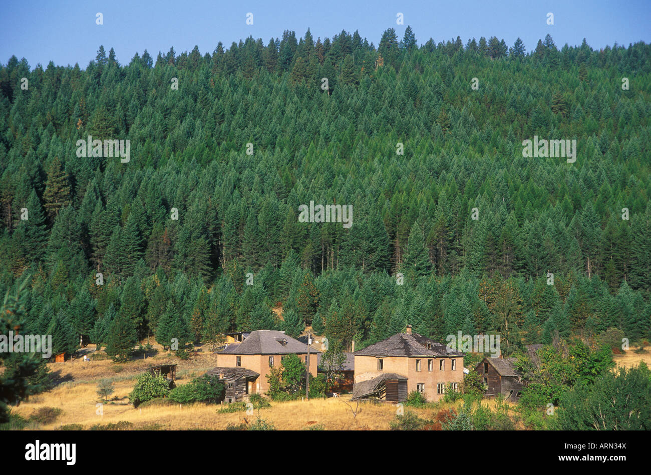 Old doukhobor village on may creek road hi-res stock photography and ...