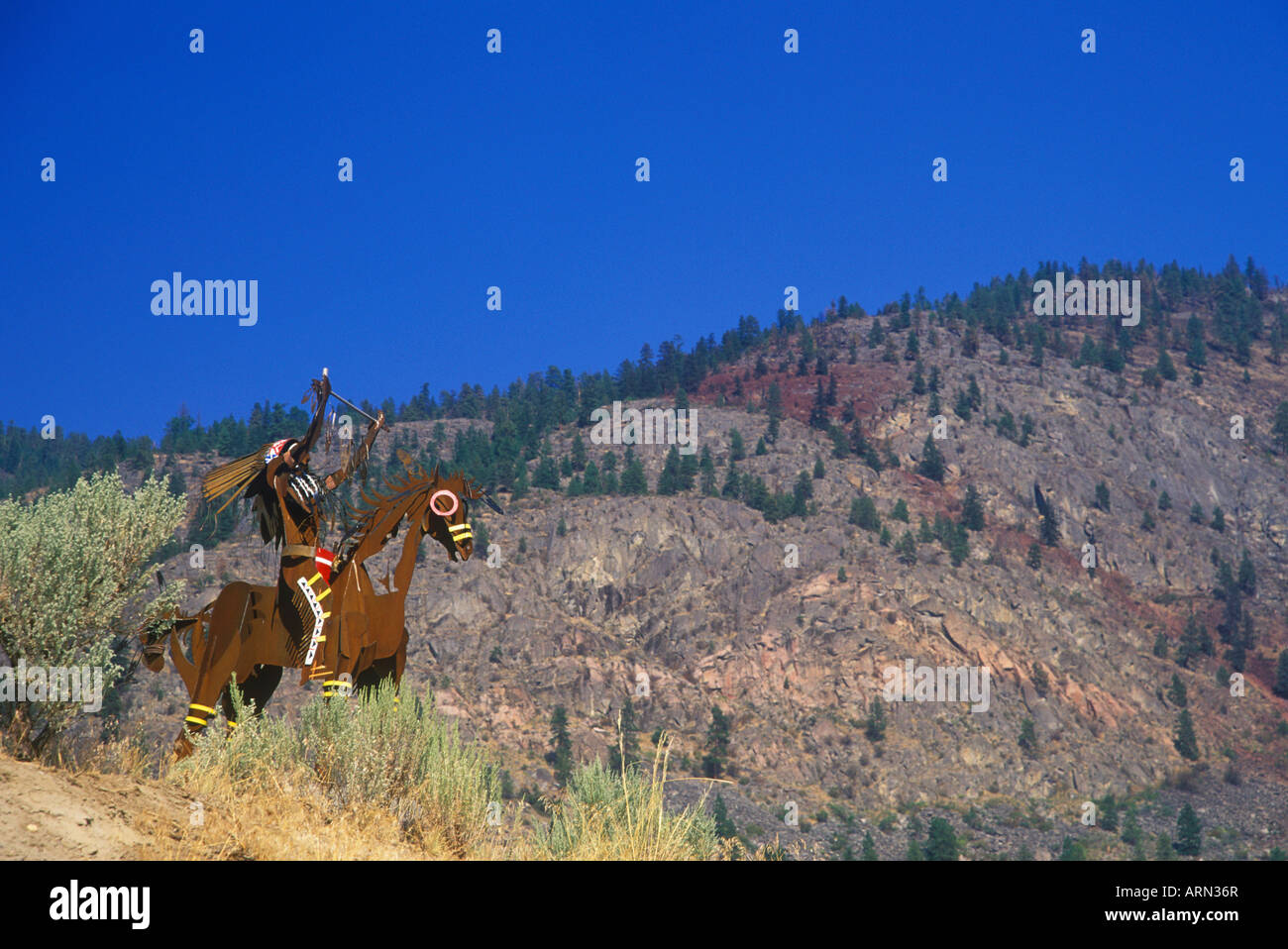 Sculpture at Nk'Mip Desert and Heritage Center, First Nations ...
